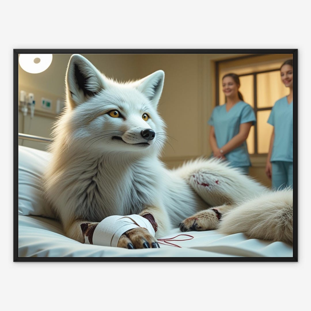 A Beautiful Arctic Fox at the Hospital - Etsy