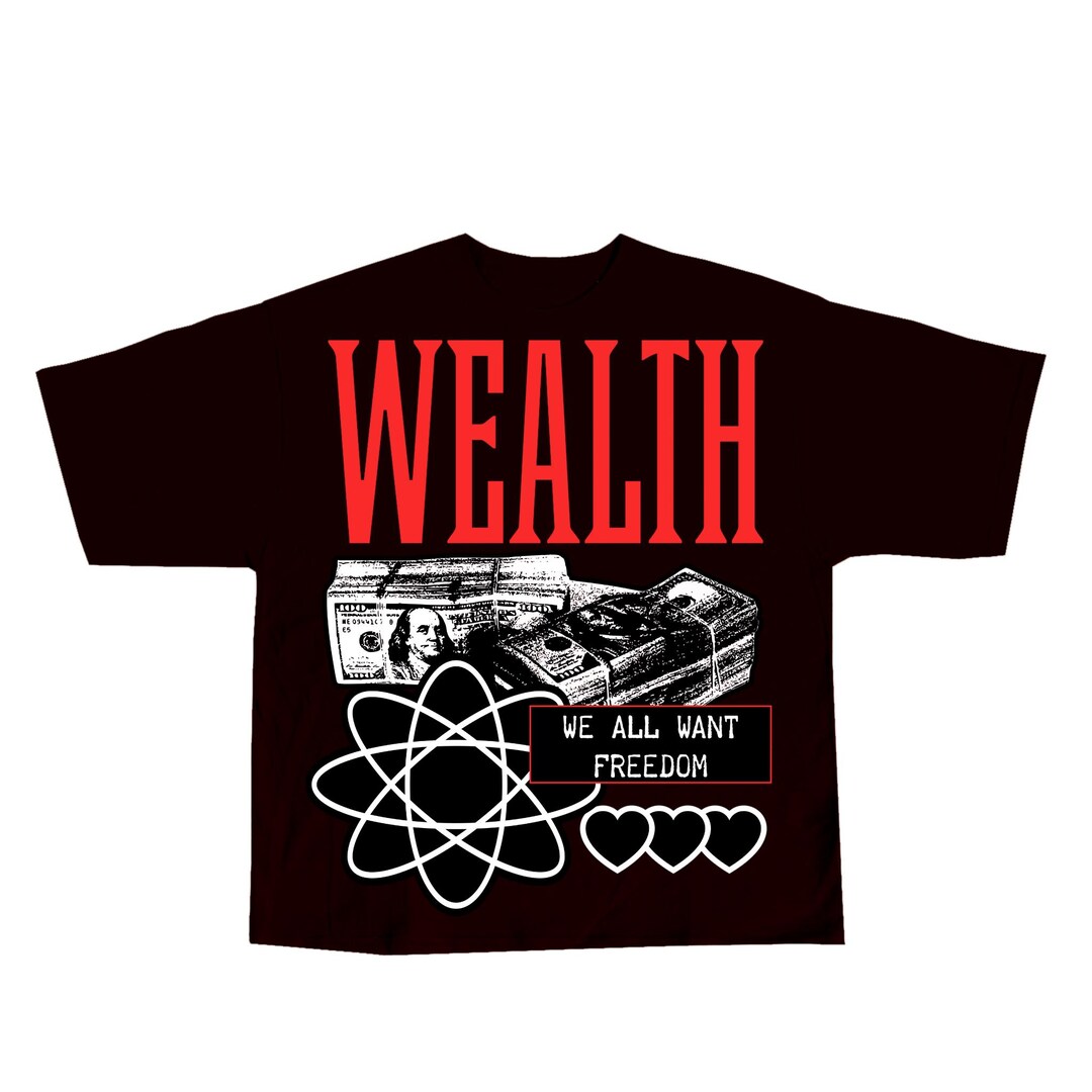 Wealth & Freedom Streetwear PNG | Premade Transparent Graphic for ...