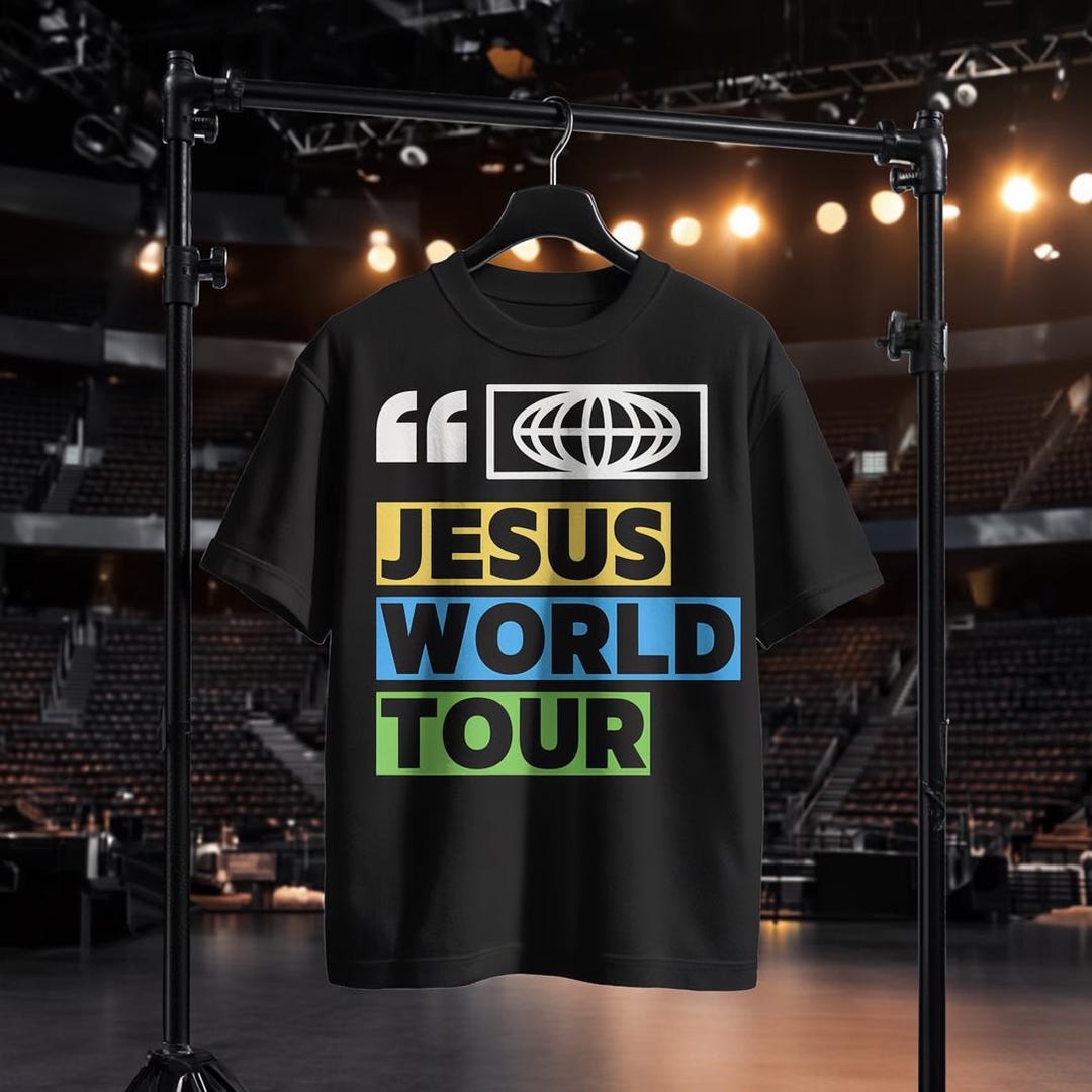 Jesus World Tour PNG | Bold Faith Graphic | Transparent 4861x6250 High ...