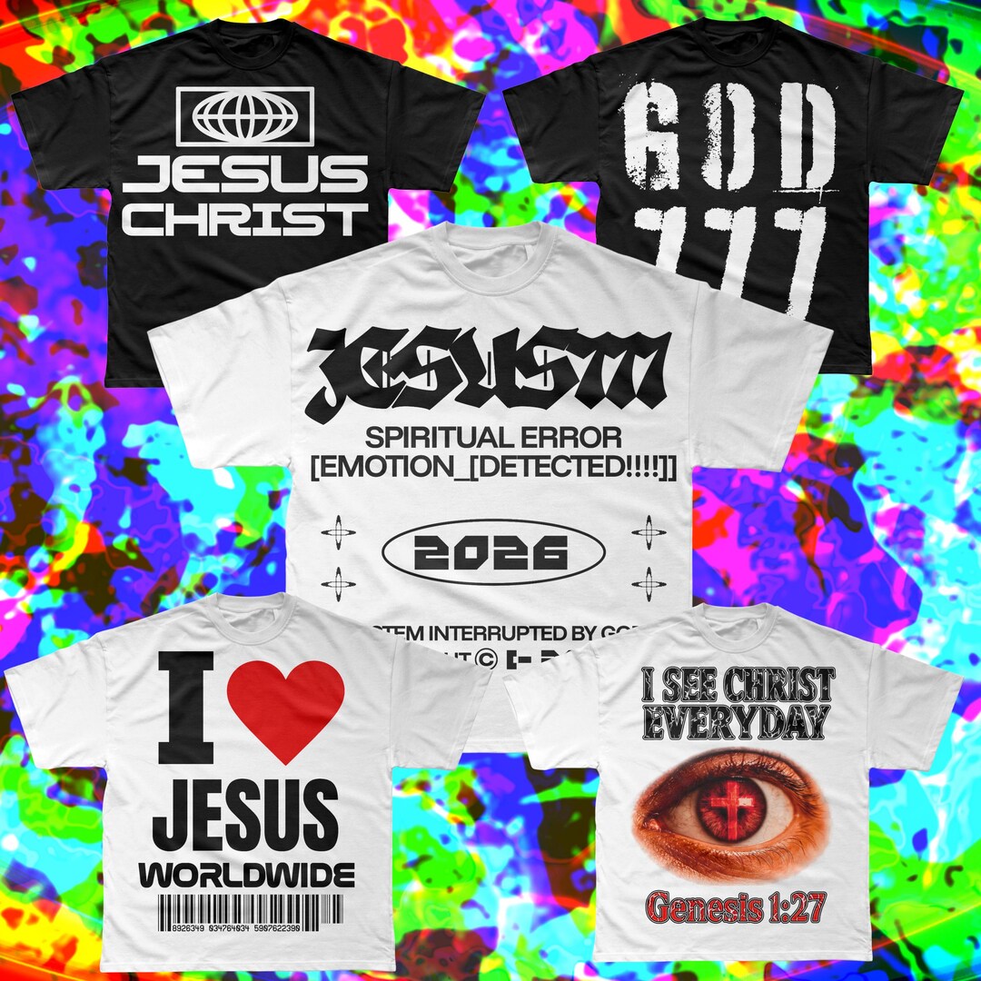 Christian Streetwear PNG Bundle: Faith-based Graphics (digital Download ...