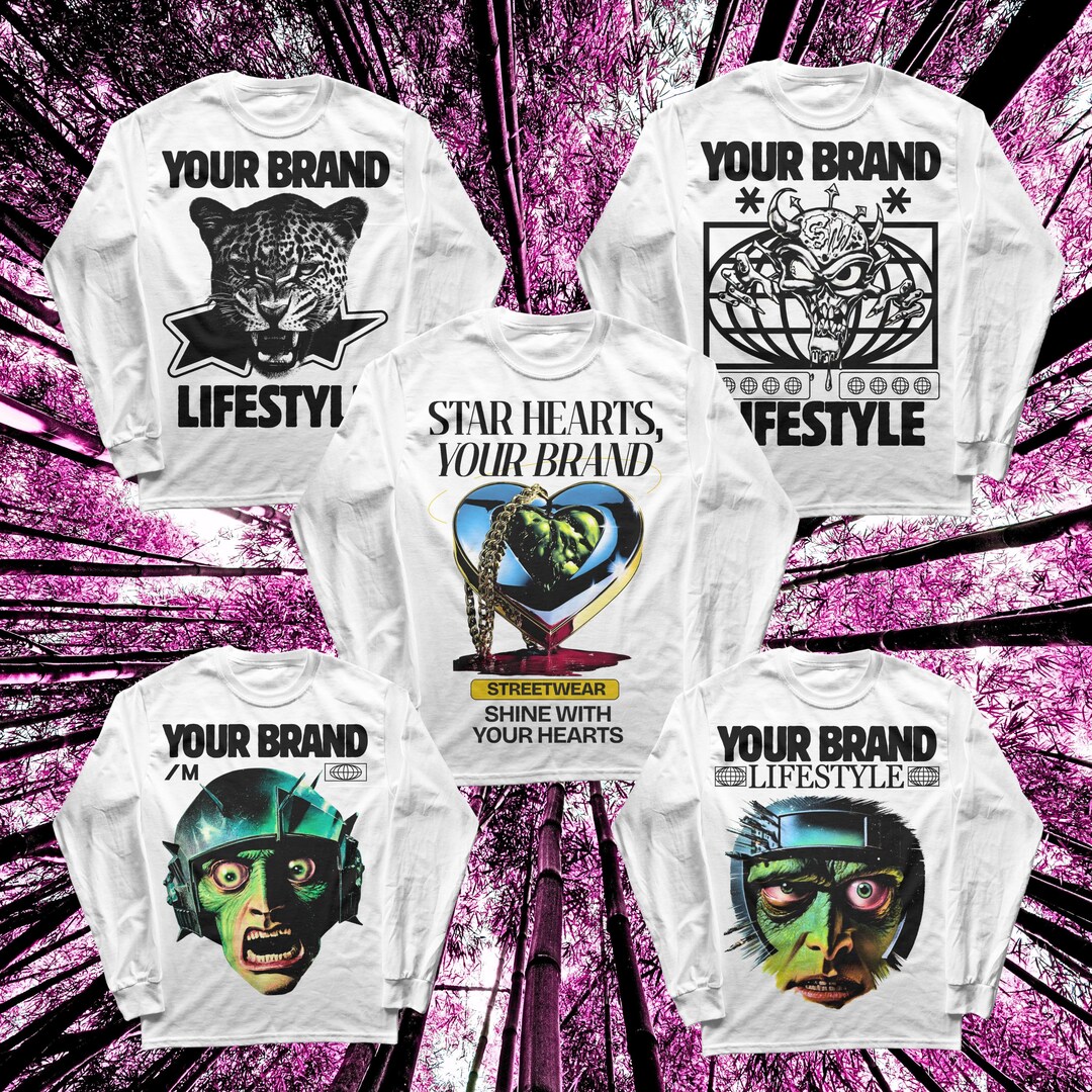 Streetwear T-shirt Design Canva Template Bundle (digital Download) - Etsy
