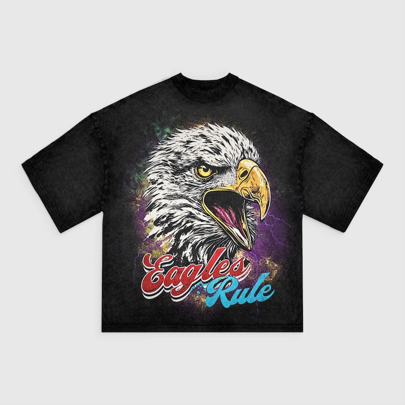 Eagles Rule PNG: Edgy Streetwear Design (commercial Use) - Etsy
