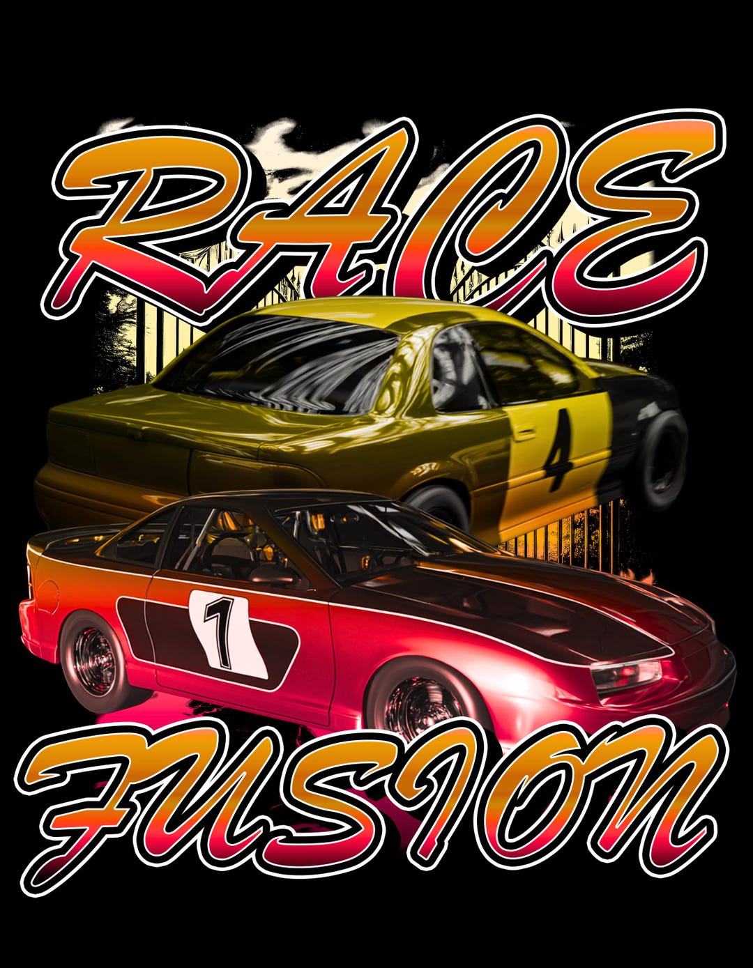 Retro Stock Car Racing PNG – High-res Graphic, Textured & Clean ...