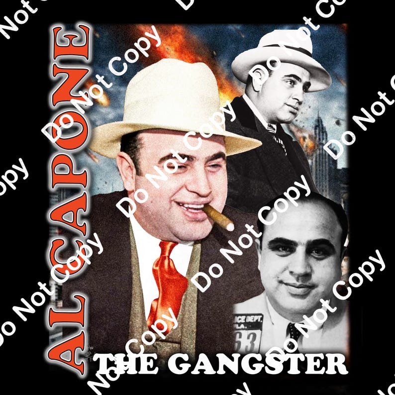 Al Capone "the Gangster" PNG Design - Iconic Mob Boss Streetwear Art - Etsy