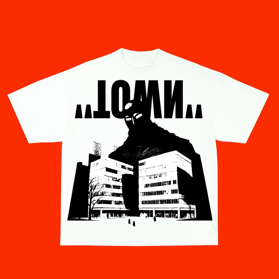 TOWN Giant Over City PNG SVG | Black & White Grunge Aesthetic ...