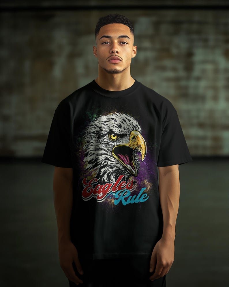 Eagles Rule PNG: Edgy Streetwear Design (commercial Use) - Etsy