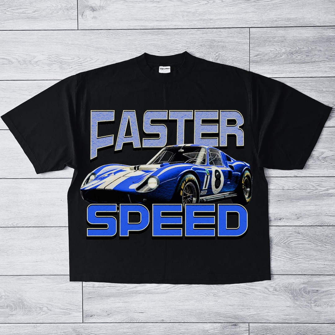 Faster Speed Vintage Race Car Tee Design – Iconic 1960s Style for High ...