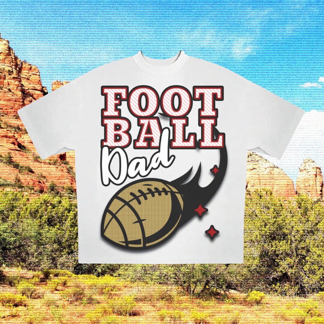 Football Dad PNG Tee Design | Simple Dad Gift | Instant Download - Etsy
