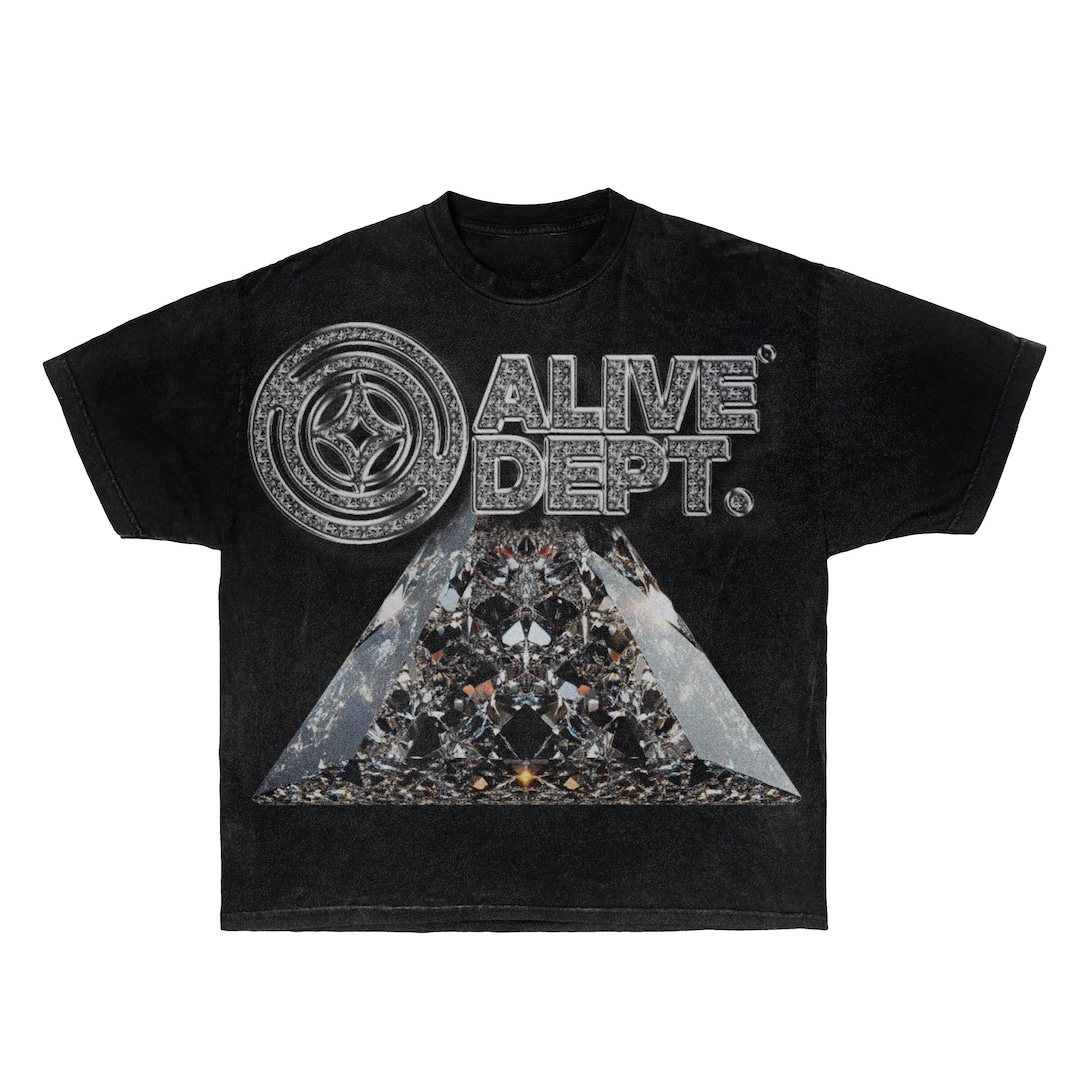 Alive Dept. Diamond Pyramid Aesthetic PNG | Bold Typography Design ...