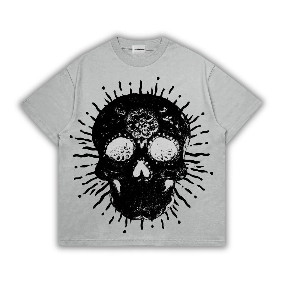 Black Distressed Skull PNG Design | 5000x5000 Transparent PNG ...