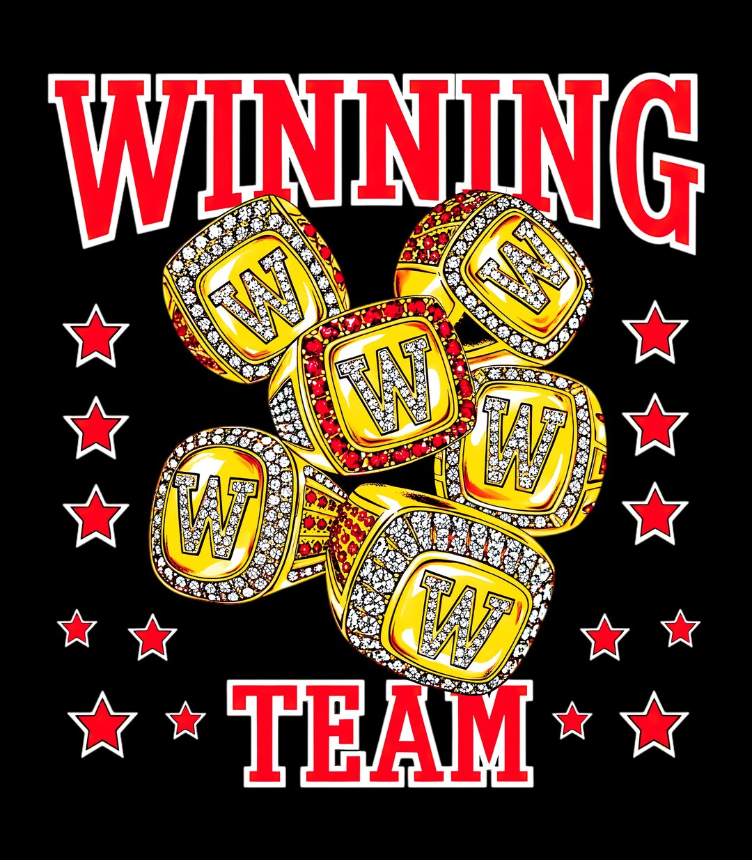 WINNING TEAM Championship Rings PNG | 4861x5555 Transparent Graphic ...