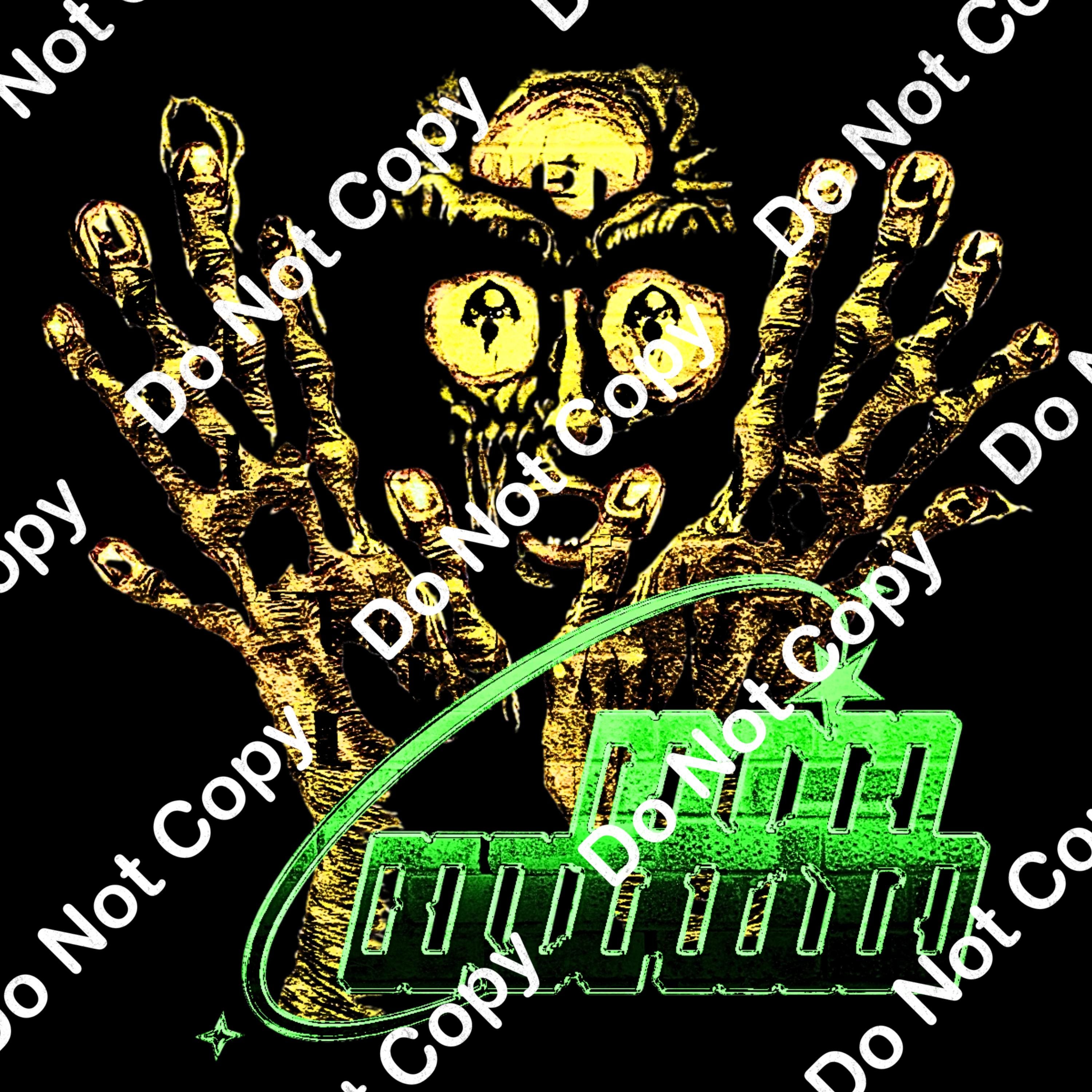 Non-human Y2K Green Text PNG Tee Design Futuristic Alien Graphic for ...
