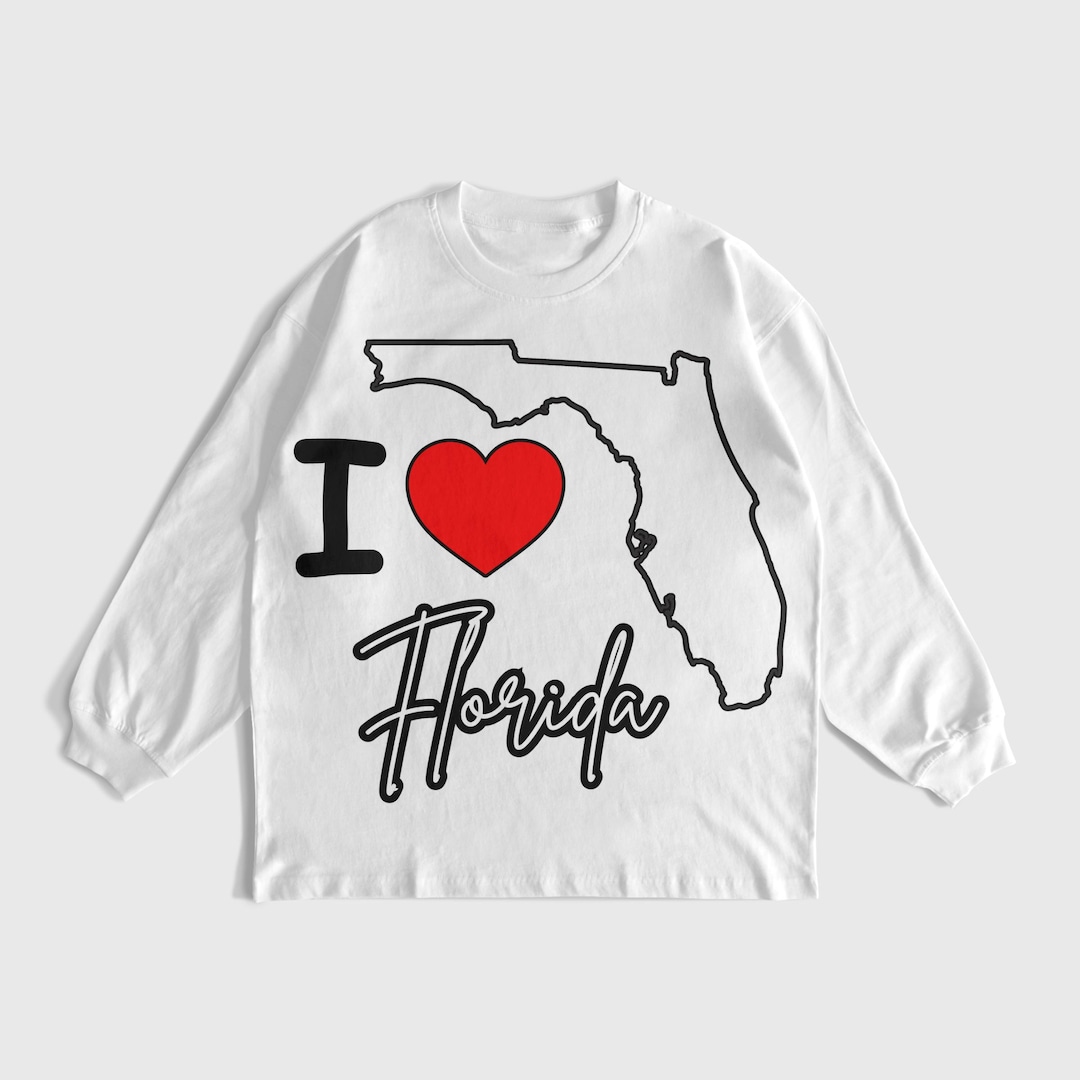 I Love Florida PNG Graphic: State Pride Design (commercial Use) - Etsy