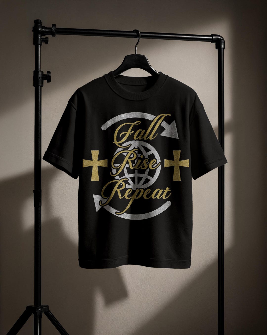 Fall Rise Repeat PNG | Gold Christian Graphic Design | Premade Faith ...
