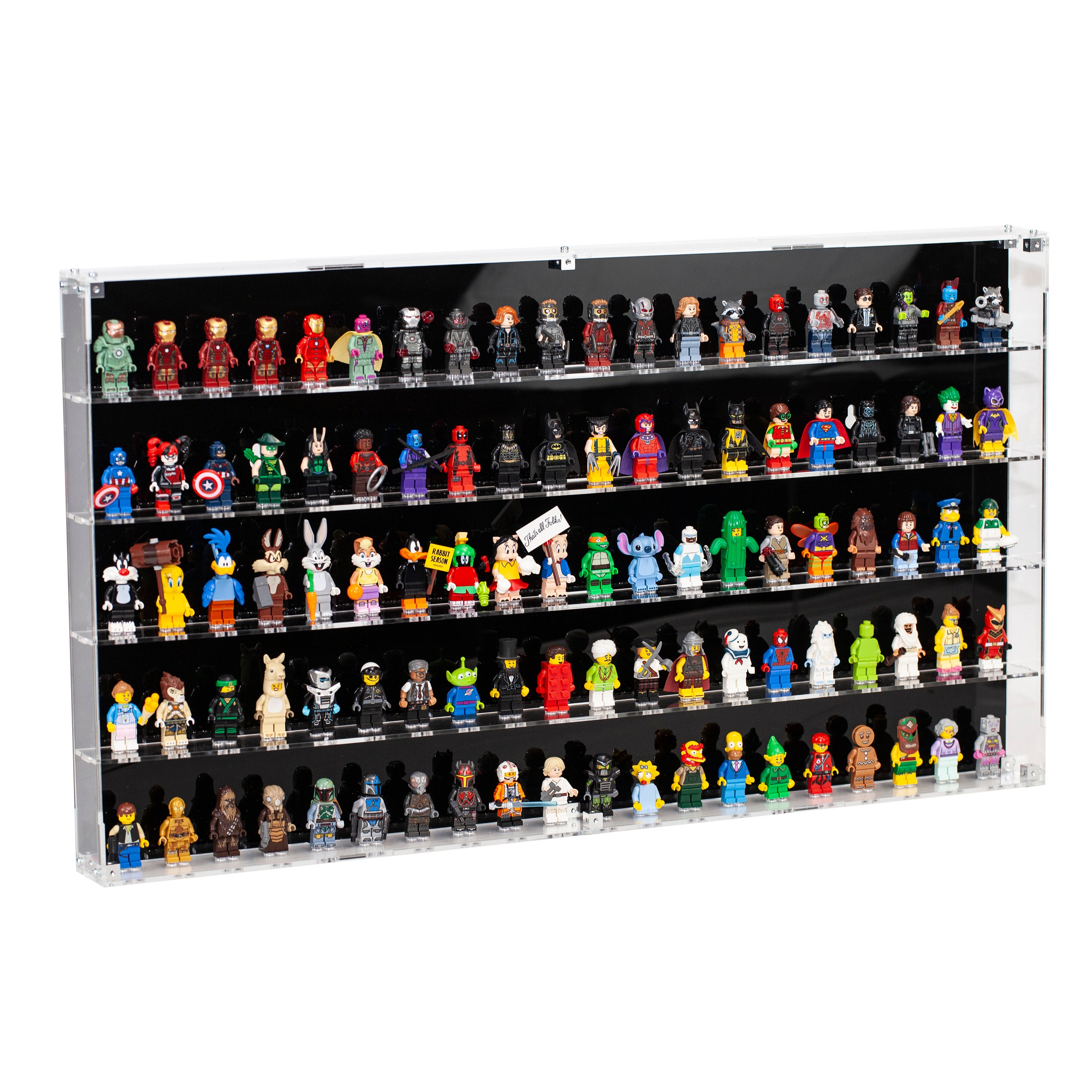 Wall Mounted Acrylic Display Case for 100 Minifigures - Etsy