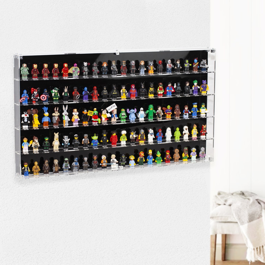 Wall Mounted Acrylic Display Case for 100 Minifigures - Etsy