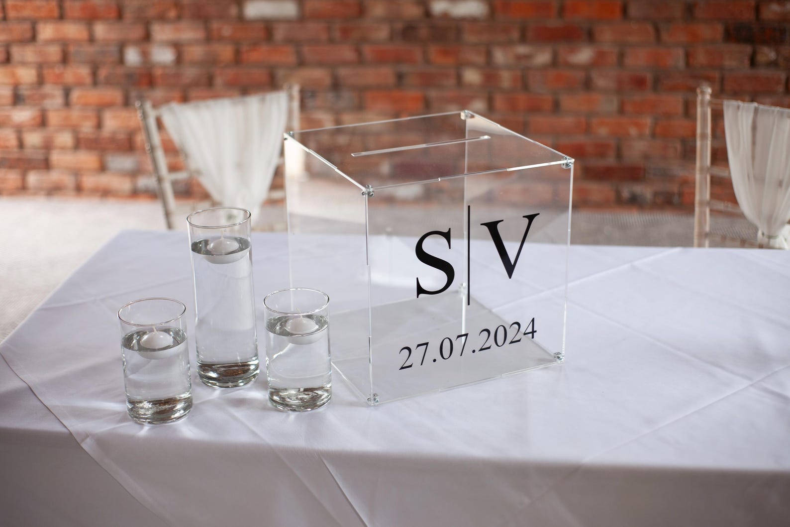 Acrylic Wedding Event Card and Well Wishes Box - Etsy