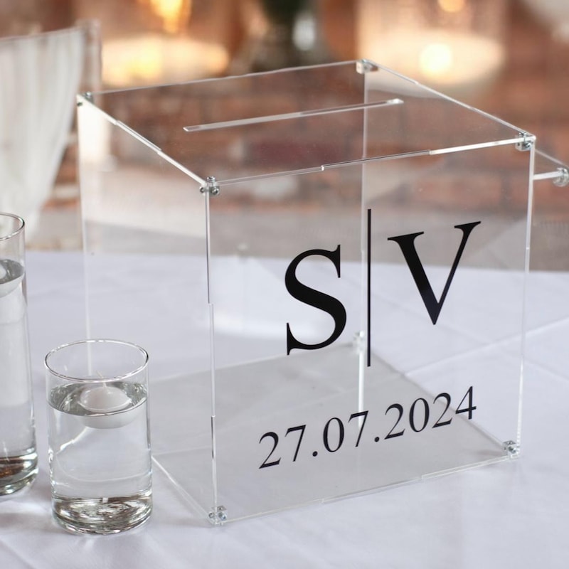 Acrylic Card Box - Etsy