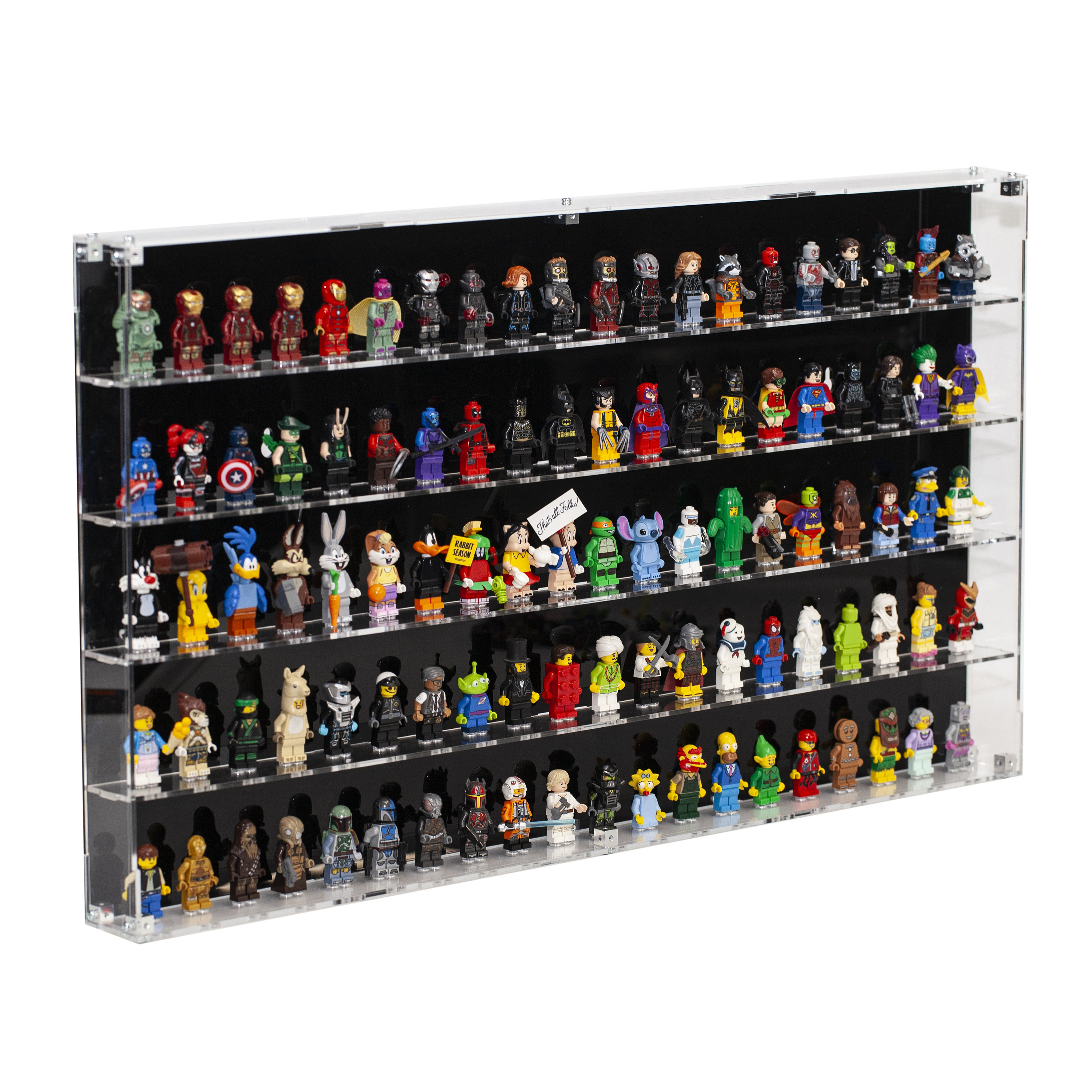 Wall Mounted Acrylic Display Case for 100 Minifigures - Etsy