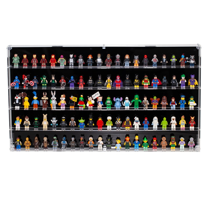 Wall Mounted Acrylic Display Case for 100 Minifigures - Etsy