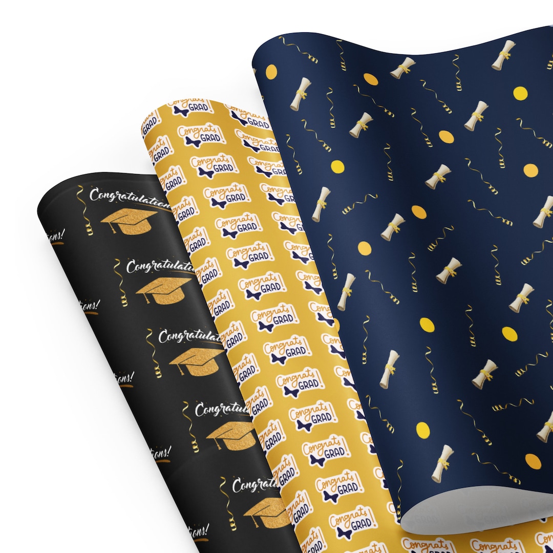 Graduation Wrapping Paper Sheets - Etsy