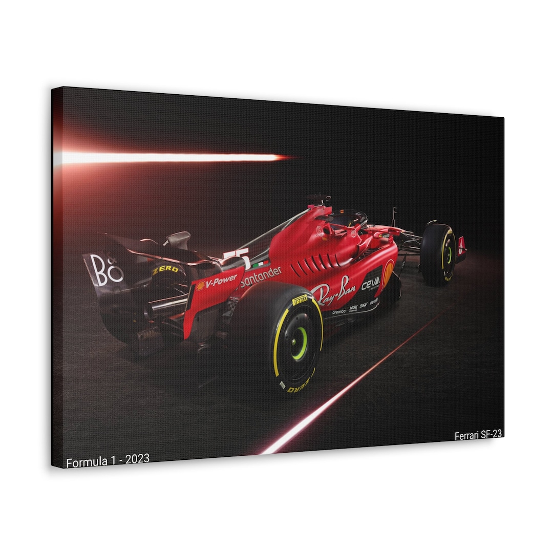 Lienzo Ferrari de Fórmula 1, arte mural Ferrari SF-23, envolturas de ...