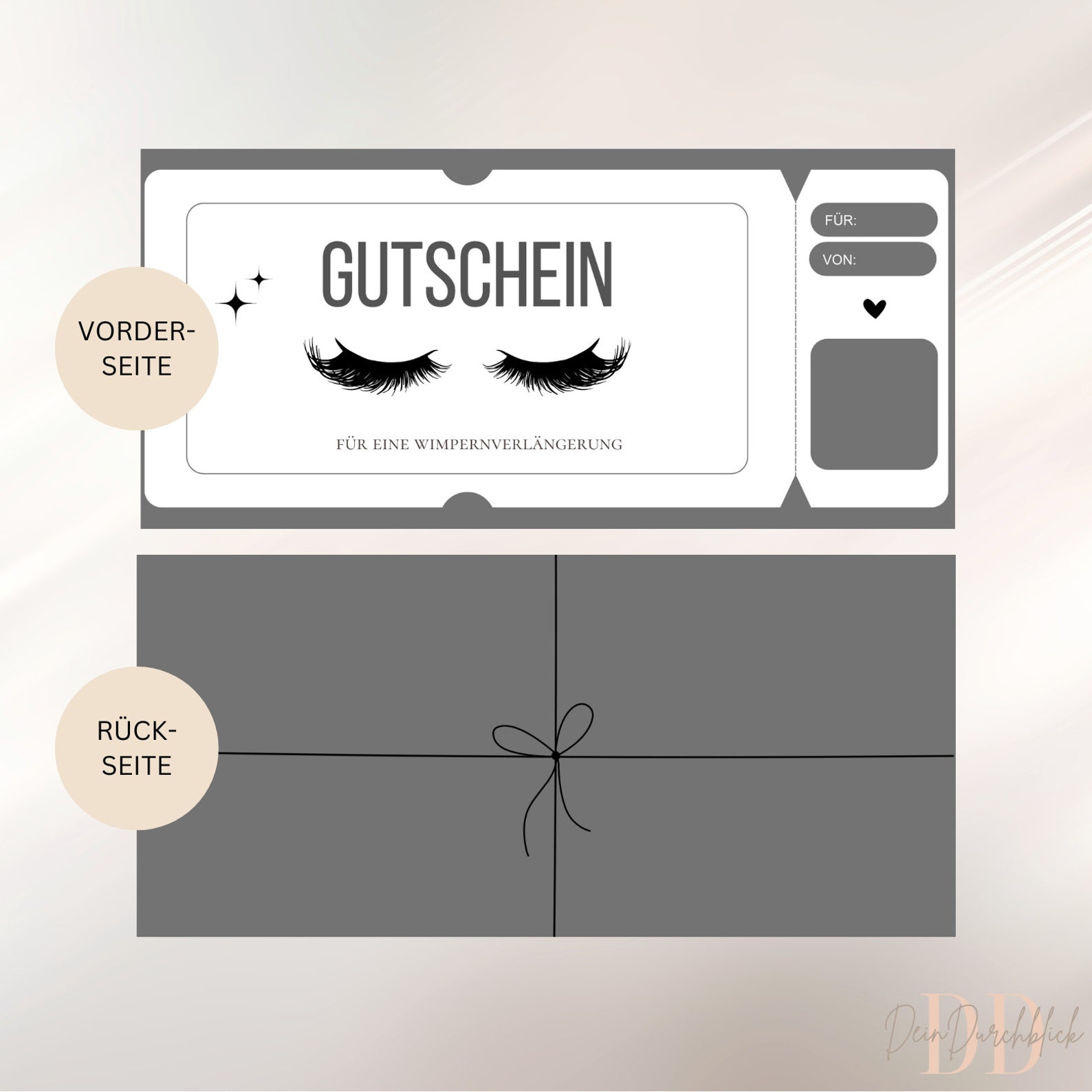 Digital Voucher for Eyelash Extensions to Print - Last Minute Gift ...