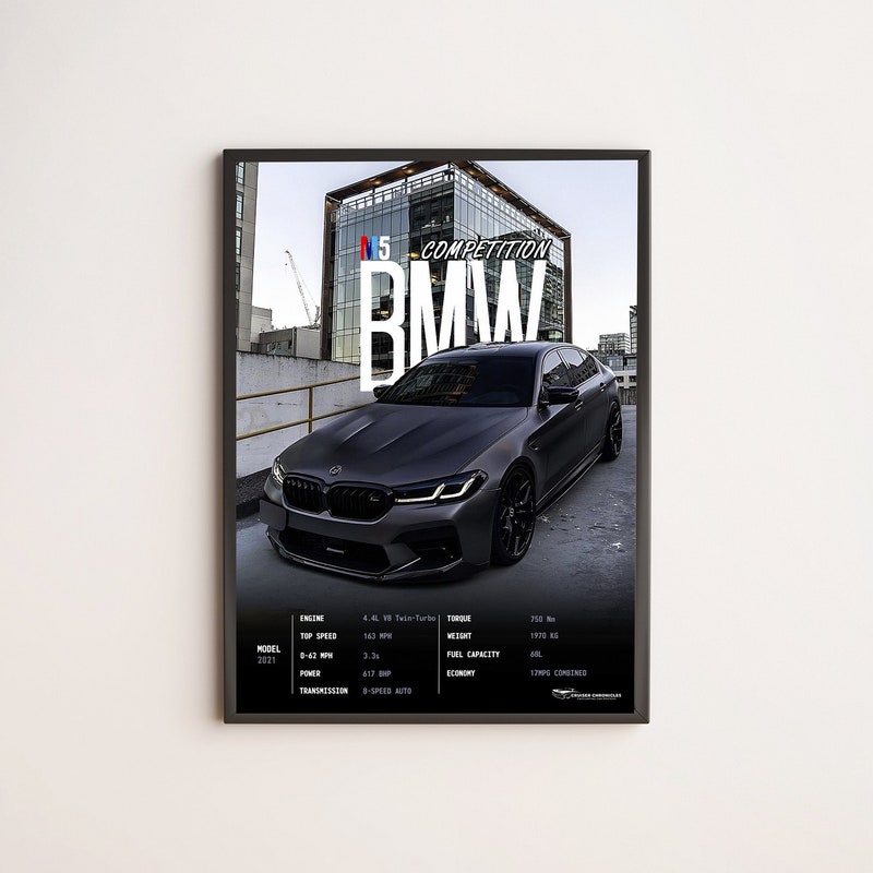 Bmw M5 Competition Wall Art - Etsy