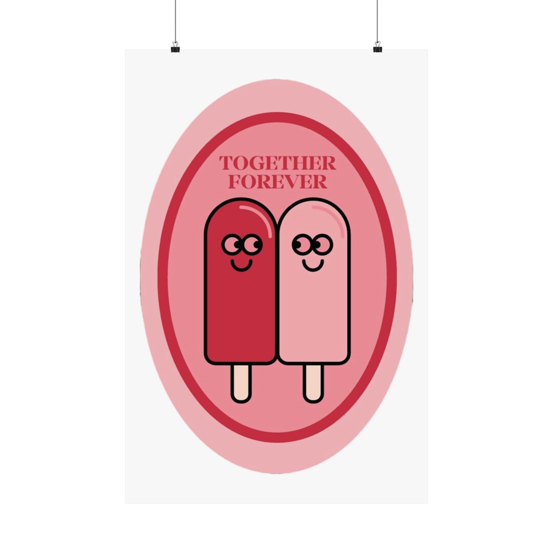 Matte Vertical Poster, Better Together Poster, Friendly Poster - Etsy