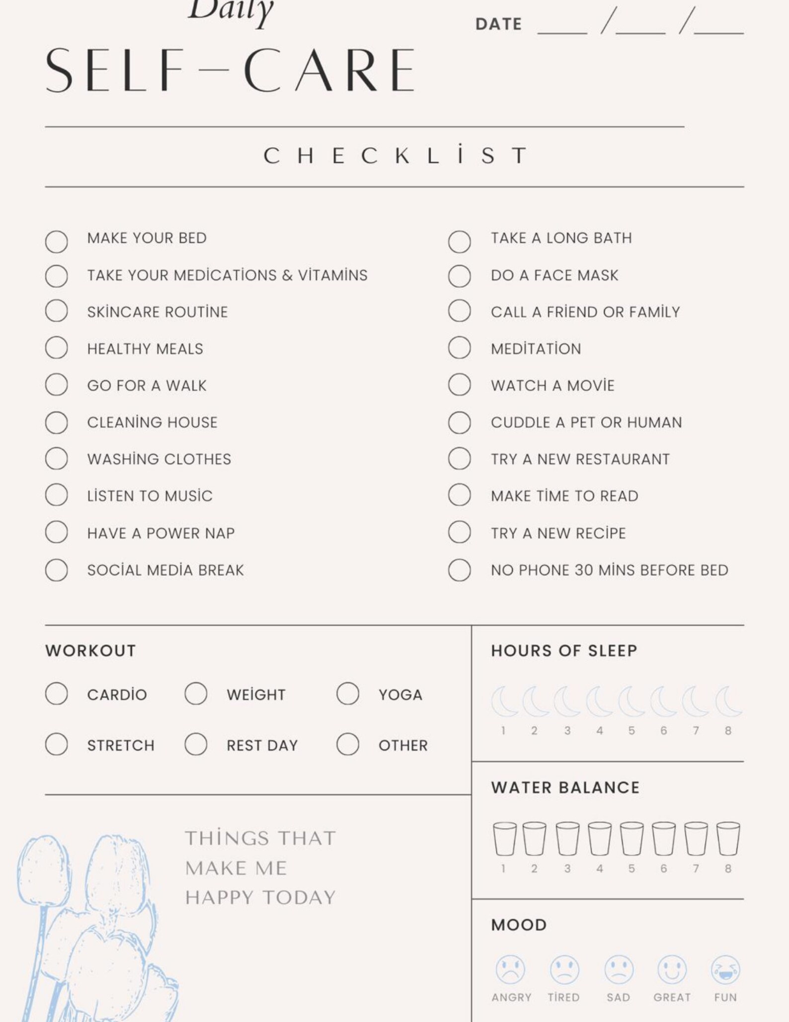 Daily Routine Planner Morning, Afternoon and Evening Schedule Organizer ...