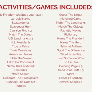 4th of July Activities and Games Bundle / Independence Day Patriotic ...
