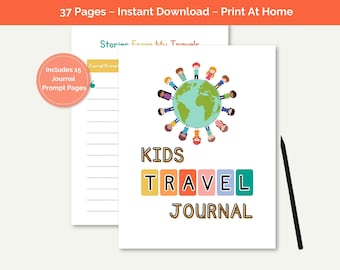 AUSTRALIAN Kids Travel Journal Bundle Caravan Travel Diary Instant ...
