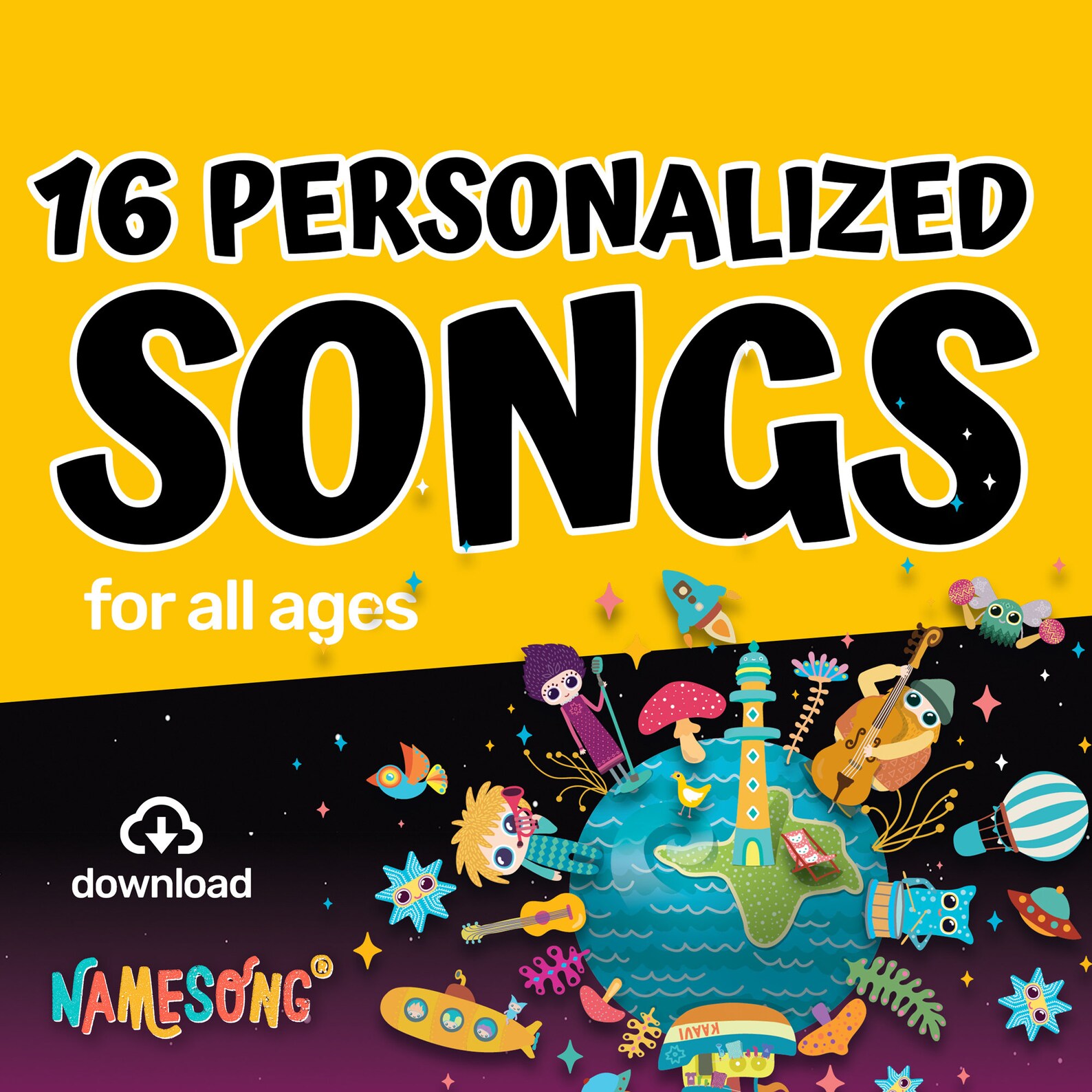Personalized Music! 16 Songs for Children - Singing Your Child's Name ...