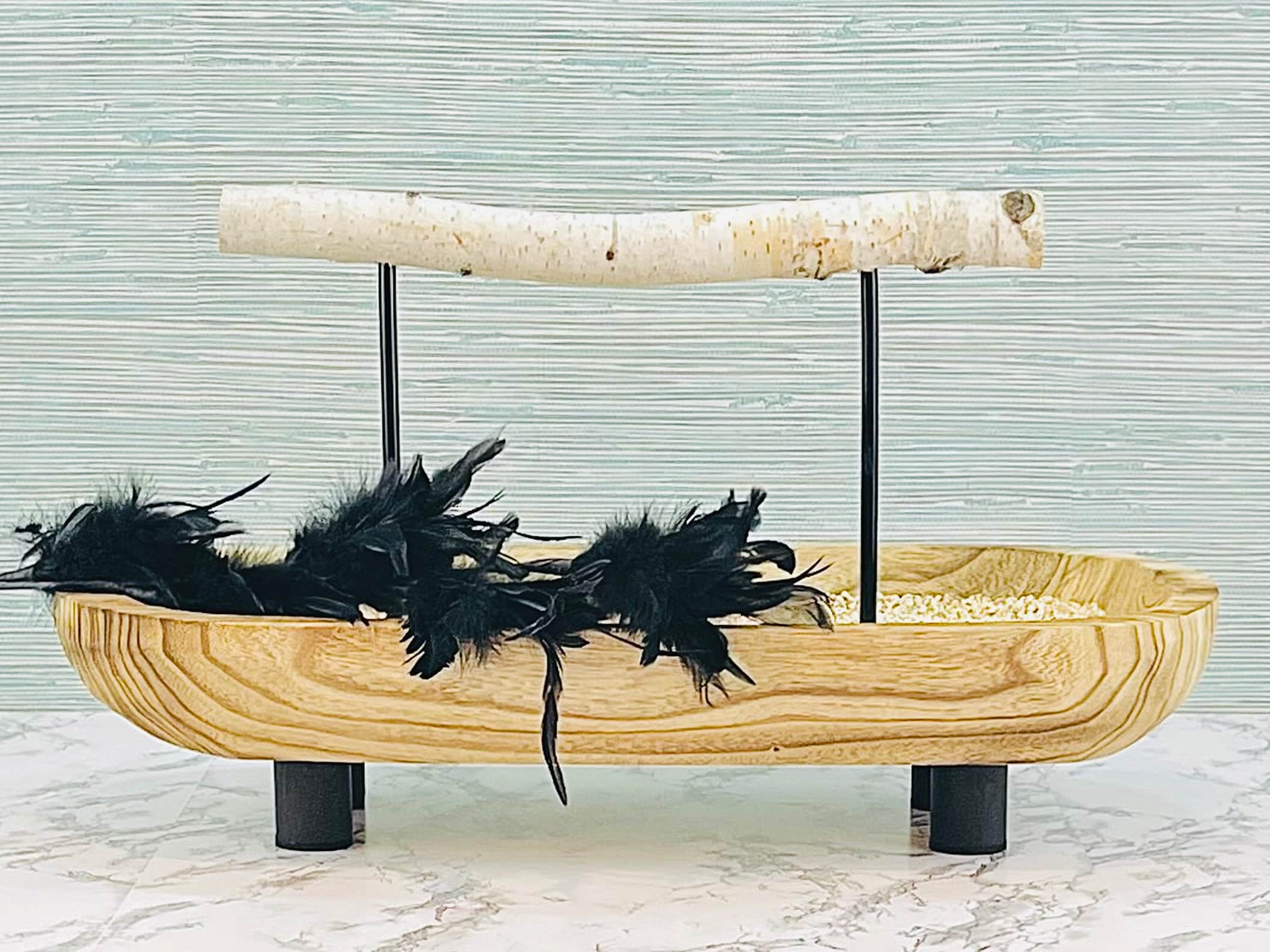 Large Footed Parrot Stand Portable Parrot Stand Self-contained Parrot ...