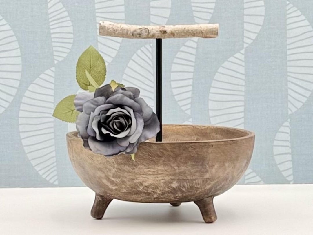 Wooden Tabletop Parrot Stand: Portable Bird Perch - Etsy