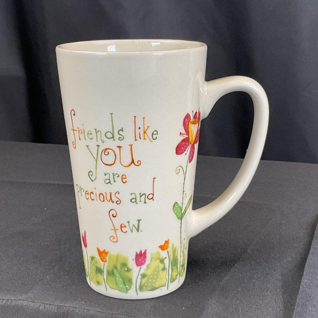 Natural Life Friends Like You Mug 2007 Floral 16oz Tall Gift Ideas ...