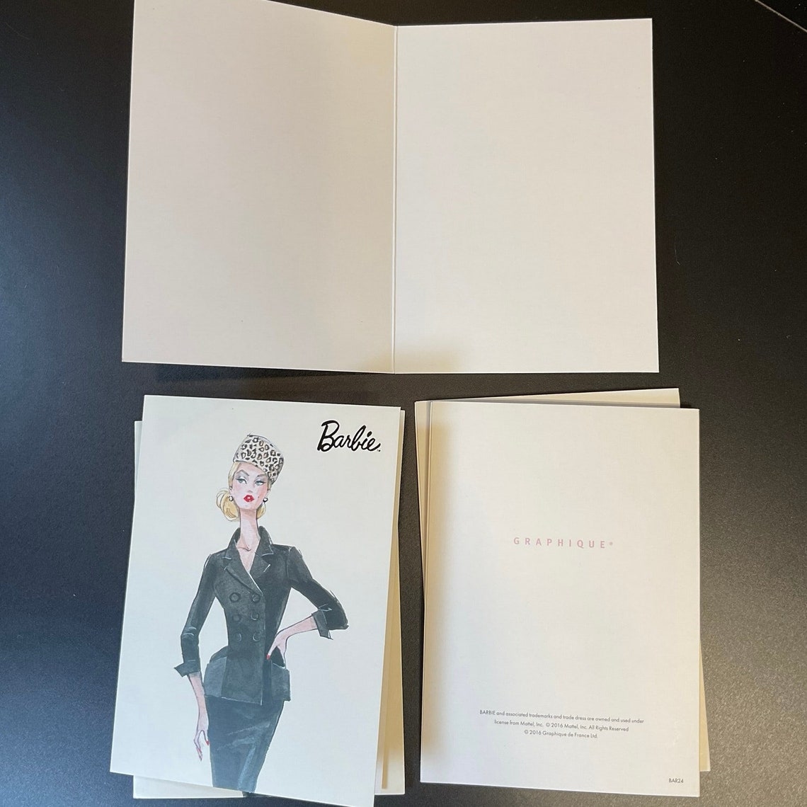 20 Barbie Notecards & Envelopes 4 Designs by Graphique De France Robert ...