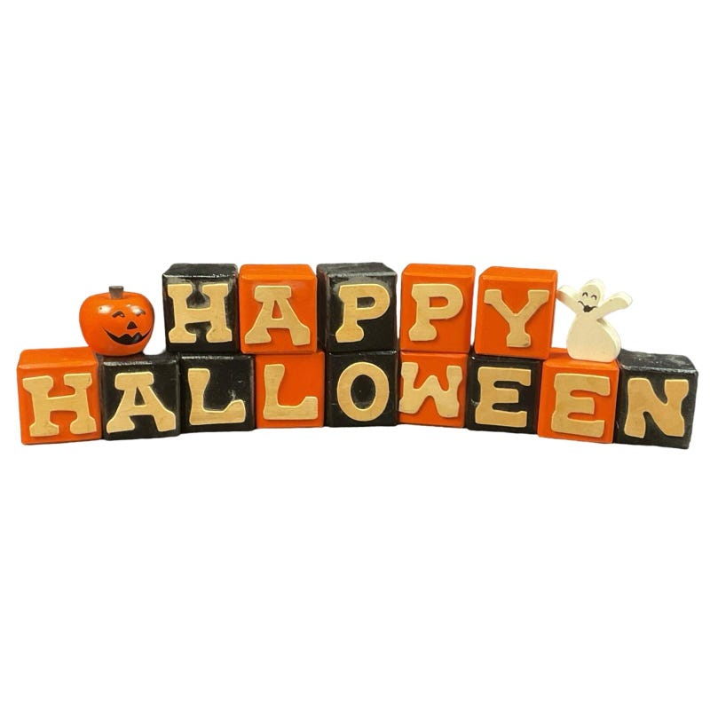 Halloween Blocks - Etsy