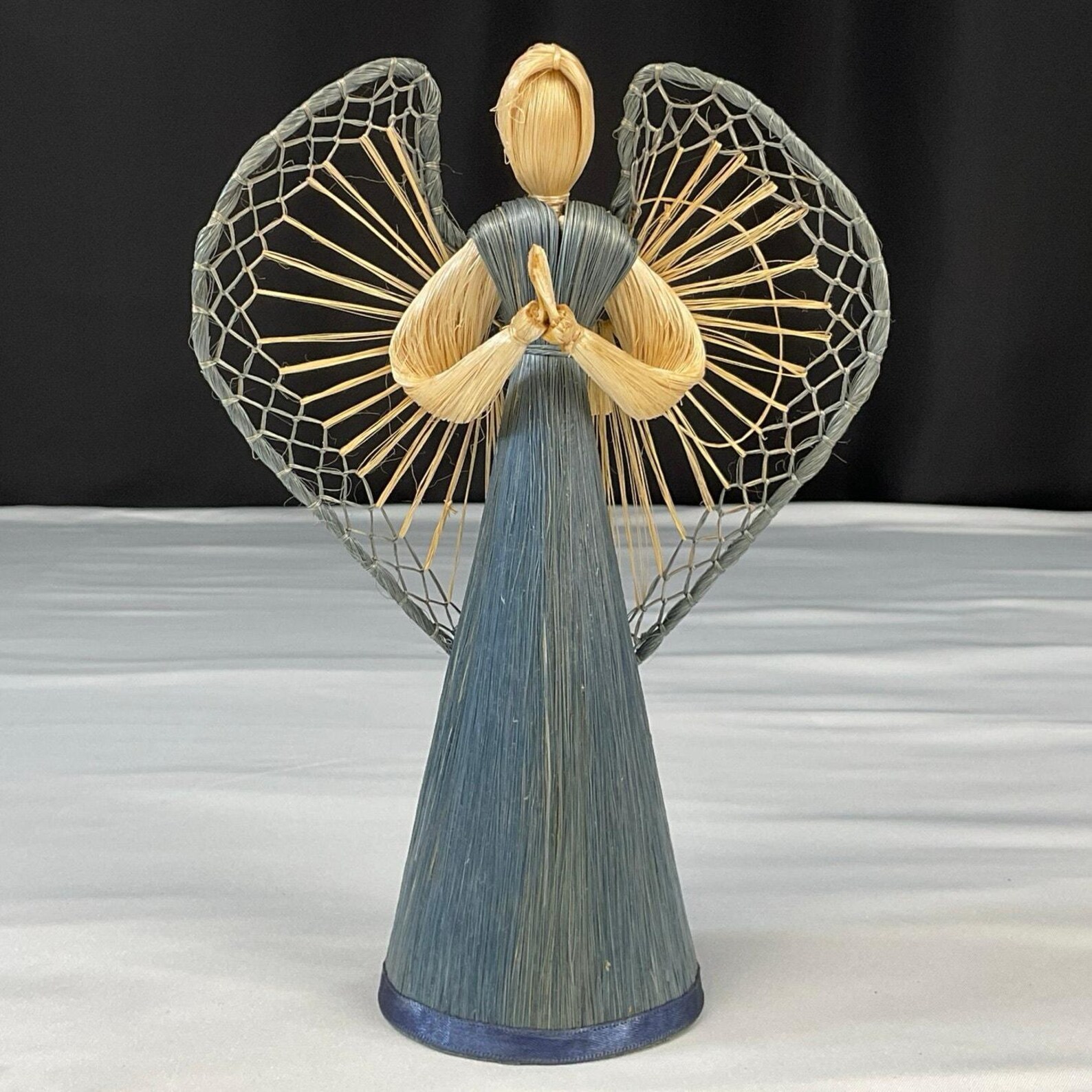 Vintage Straw Angels Set of 6 Christmas Ornaments Made in Philippines ...