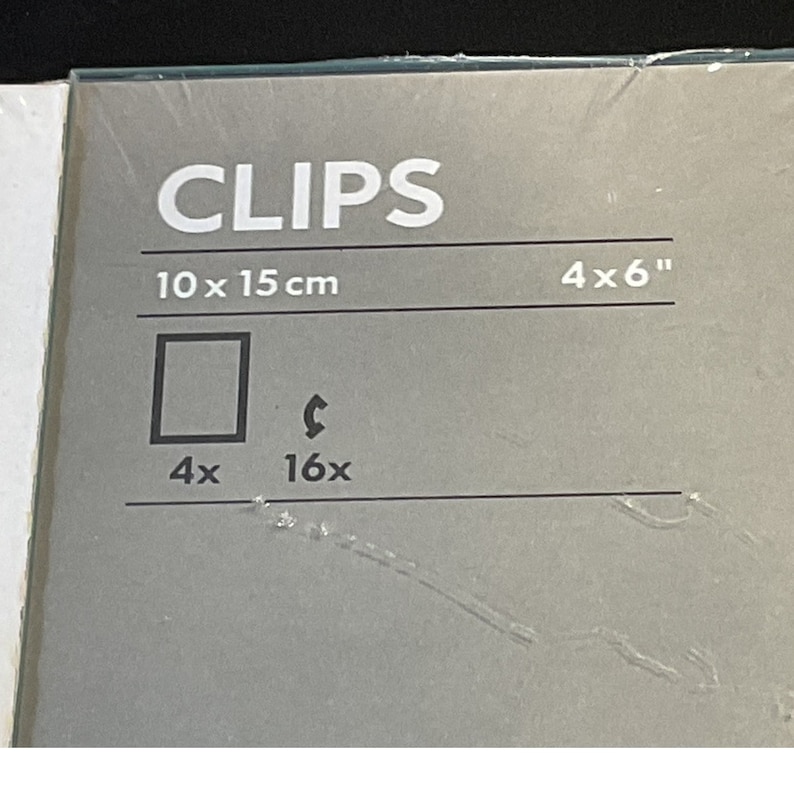 IKEA Clips 4x6 Inch Borderless Glass Picture Frames New Old Stock Pack ...