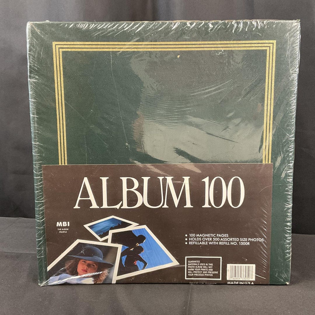 Vintage MBI Green & Gold Photo Album With 100 Magnetic Pages Style ...