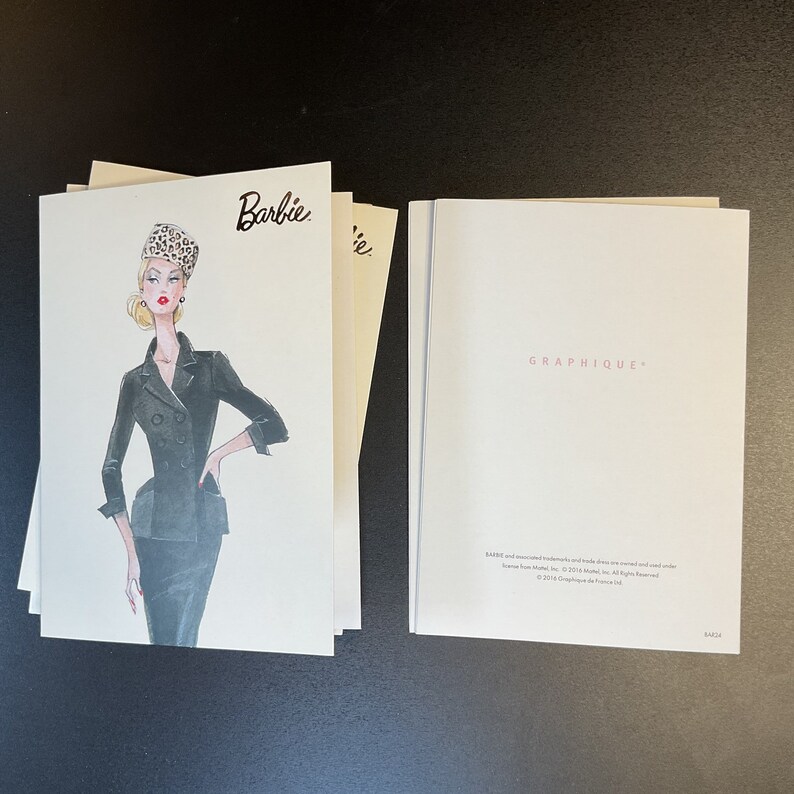 20 Barbie Notecards & Envelopes 4 Designs by Graphique De France Robert ...