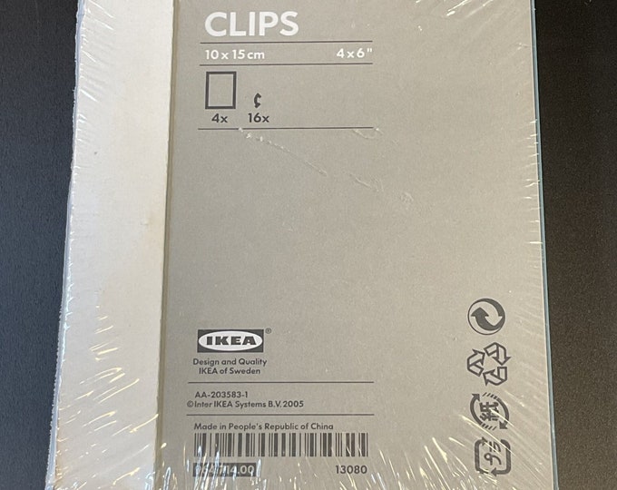 IKEA Clips 4x6 Inch Borderless Glass Picture Frames New Old Stock Pack ...