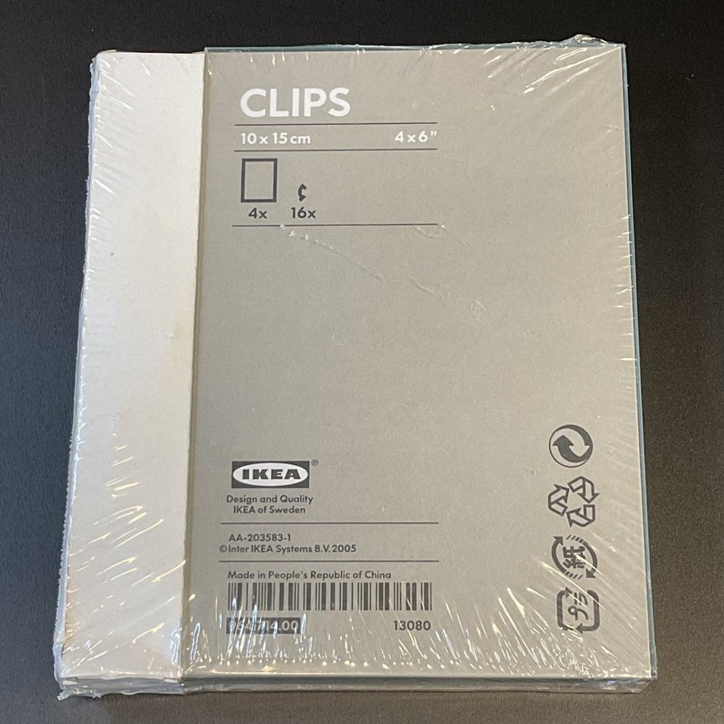 IKEA Clips 4x6 Inch Borderless Glass Picture Frames New Old Stock Pack ...
