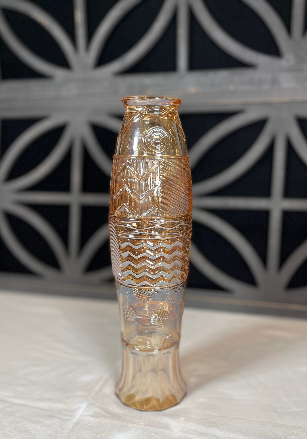 Stackable Glass Koi Fish Tumblers, Transparent, 4 Pcs, Stackable ...