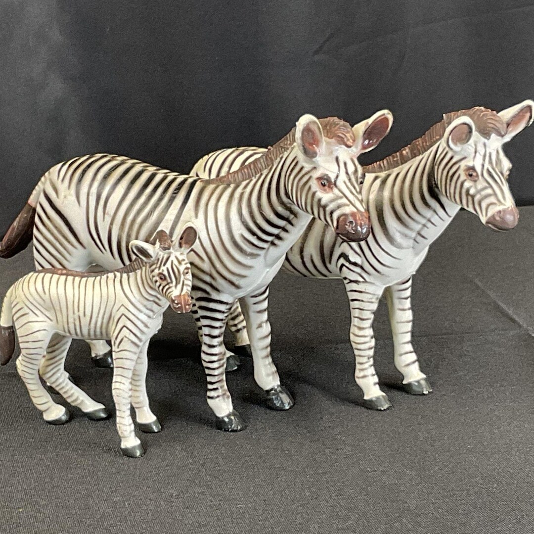 Bullyland Zebra 7071 Action Figures Set of 3 Spraitboch, Germany Safari ...
