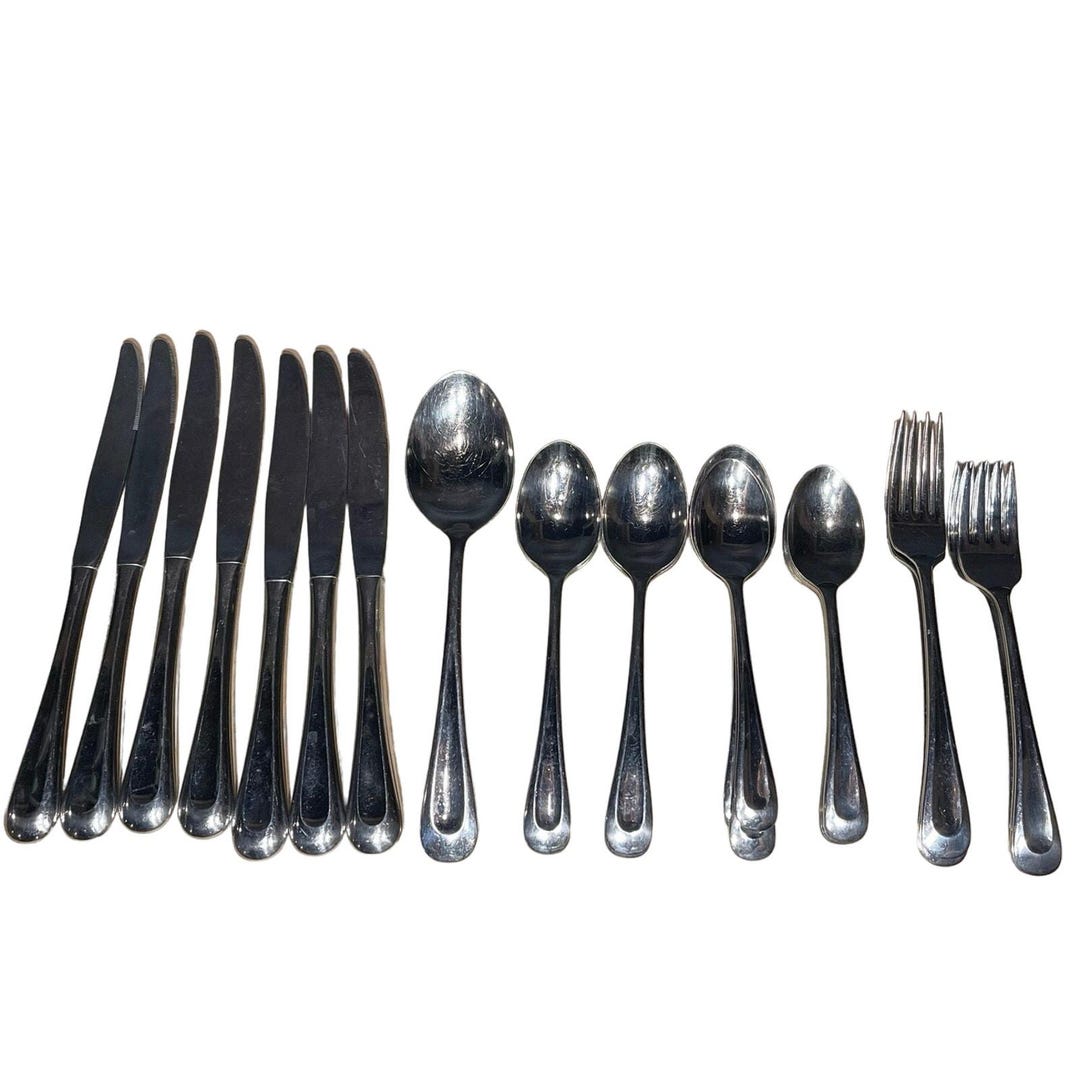 Oneida Satin Sand Dune Stainless Flatware 29 Pieces - Etsy