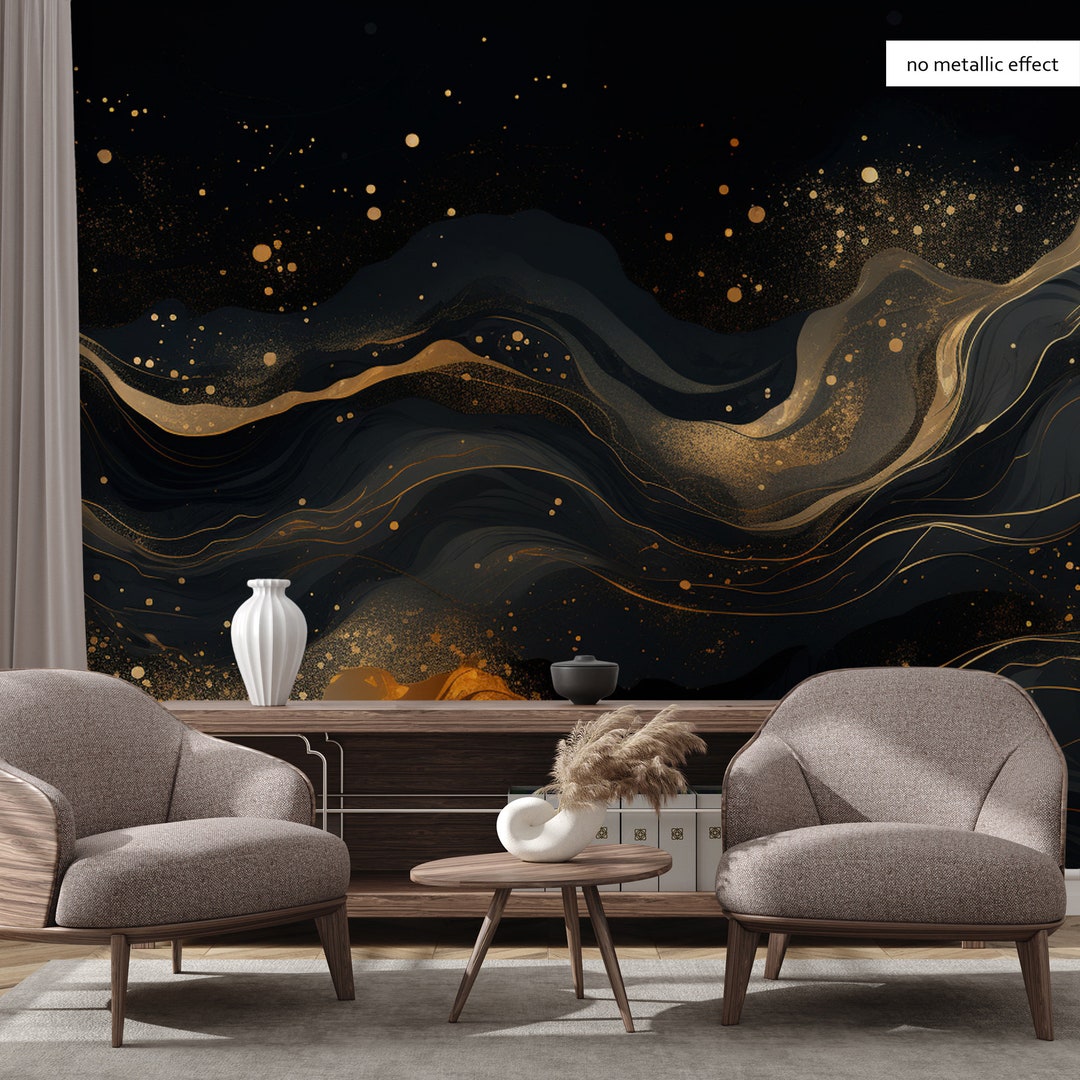 Dark Magical Marble Abstract Wallpaper | Wall Decor | Home Renovation ...
