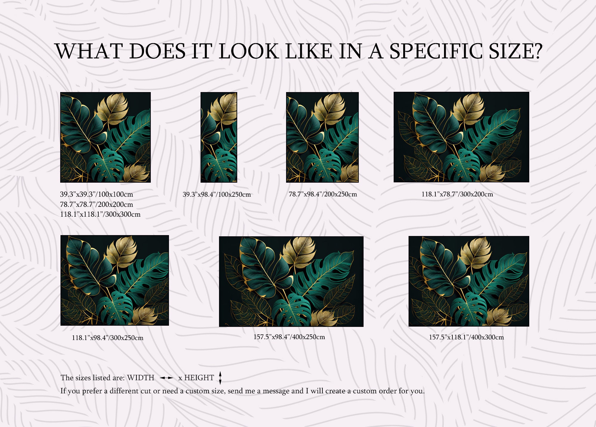 Dark Green Tropical Wallpaper, Monstera Leaf Wall Decor Home Renovation ...