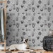 Black and White Wallpaper, Skull and Bone | Wall Decor | Home ...